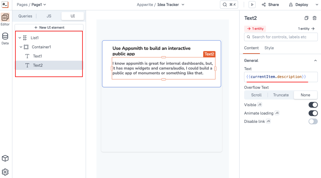 Creating An Ideas Tracker App Using Appwrite Appsmith Part 1